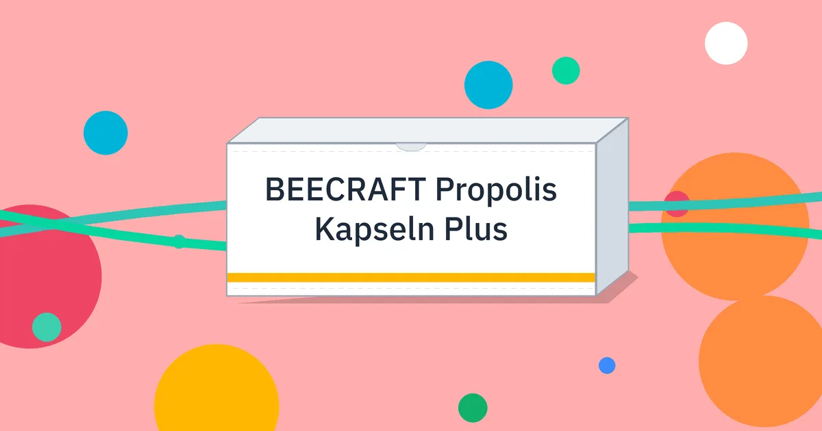 Symbolbild: Packung mit der Aufschrift BEECRAFT Propolis Kapseln Plus (PZN 16617174) – Verfügbarkeit und Bezug in Apotheken in Frankfurt am Main