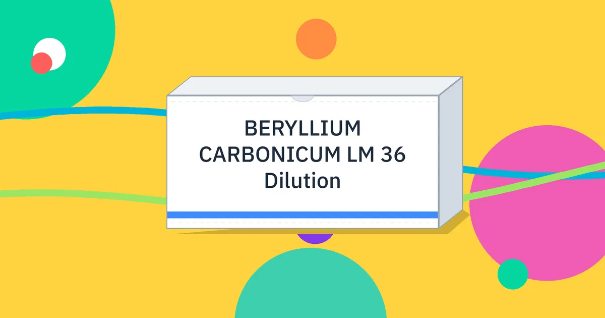 Symbolbild: Packung mit der Aufschrift BERYLLIUM CARBONICUM LM 36 Dilution (PZN 13384551) – Verfügbarkeit und Bezug in Apotheken in Frankfurt am Main