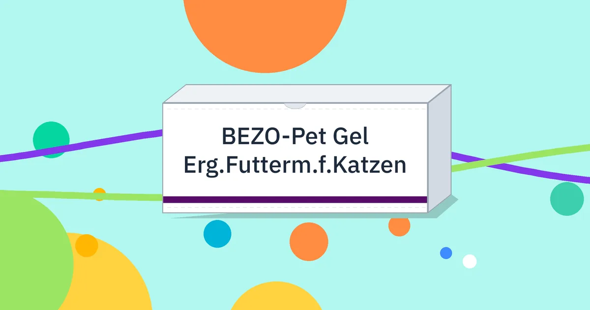 Symbolbild: Packung mit der Aufschrift BEZO-Pet Gel Erg.Futterm.f.Katzen (PZN 16361183) – Verfügbarkeit und Bezug in Apotheken in Frankfurt am Main