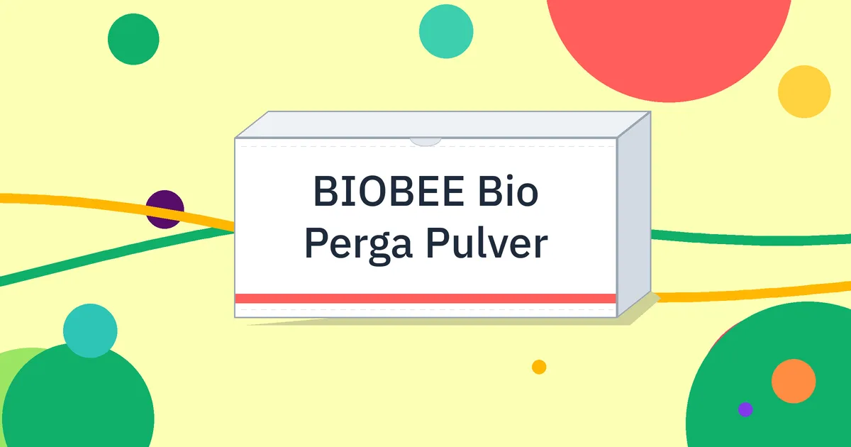Symbolbild: Packung mit der Aufschrift BIOBEE Bio Perga Pulver (PZN 15866113) – Verfügbarkeit und Bezug in Apotheken in Frankfurt am Main
