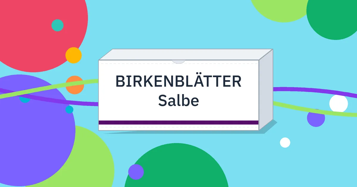 Symbolbild: Packung mit der Aufschrift BIRKENBLÄTTER Salbe (PZN 17937308) – Verfügbarkeit und Bezug in Apotheken in Frankfurt am Main