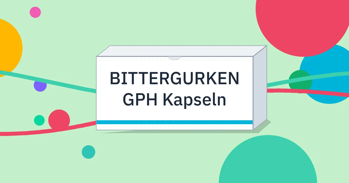 Symbolbild: Packung mit der Aufschrift BITTERGURKEN GPH Kapseln (PZN 16615873) – Verfügbarkeit und Bezug in Apotheken in Frankfurt am Main
