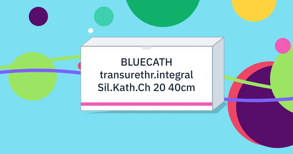 Symbolbild: Packung mit der Aufschrift BLUECATH transurethr.integral Sil.Kath.Ch 20 40cm (PZN 11850919) – Verfügbarkeit und Bezug in Apotheken in Frankfurt am Main