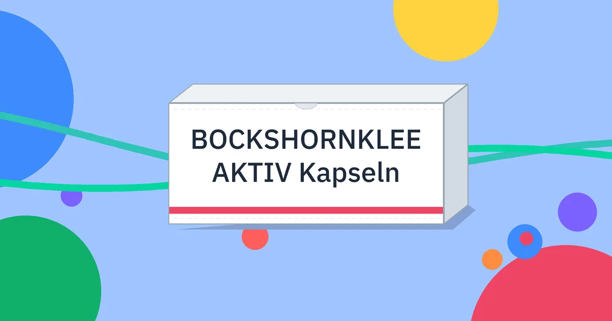 Symbolbild: Packung mit der Aufschrift BOCKSHORNKLEE AKTIV Kapseln (PZN 14058150) – Verfügbarkeit und Bezug in Apotheken in Frankfurt am Main