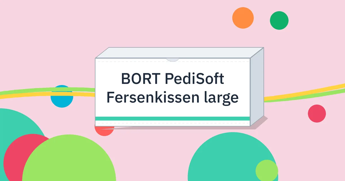 Symbolbild: Packung mit der Aufschrift BORT PediSoft Fersenkissen large (PZN 00566523) – Verfügbarkeit und Bezug in Apotheken in Frankfurt am Main