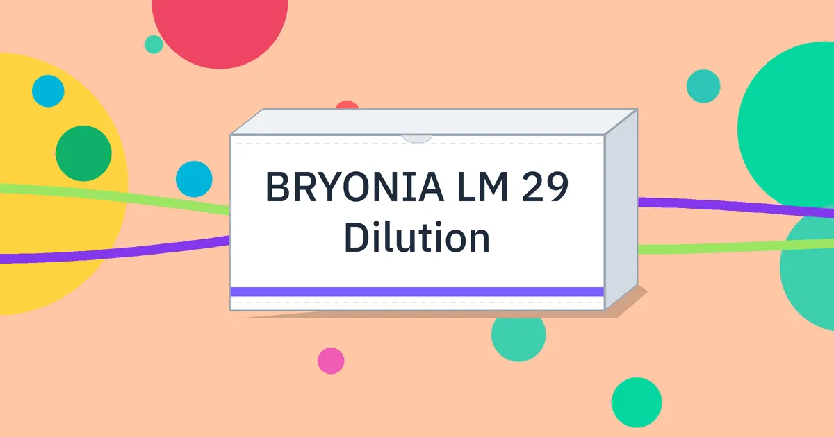 Symbolbild: Packung mit der Aufschrift BRYONIA LM 29 Dilution (PZN 12797191) – Verfügbarkeit und Bezug in Apotheken in Frankfurt am Main