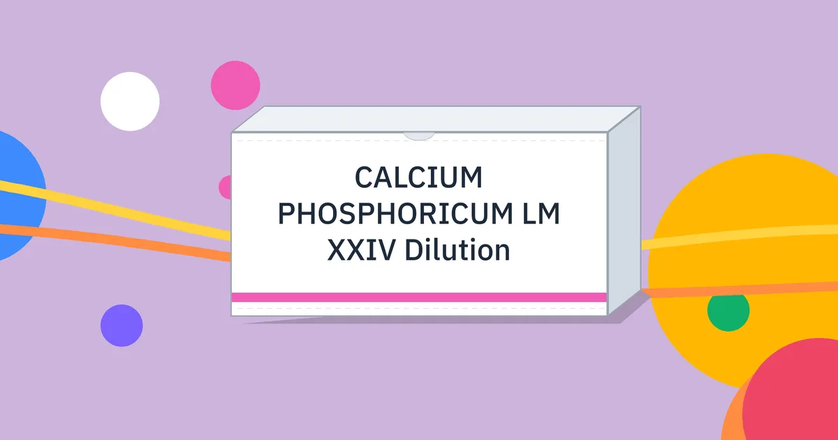 Symbolbild: Packung mit der Aufschrift CALCIUM PHOSPHORICUM LM XXIV Dilution (PZN 02674010) – Verfügbarkeit und Bezug in Apotheken in Frankfurt am Main