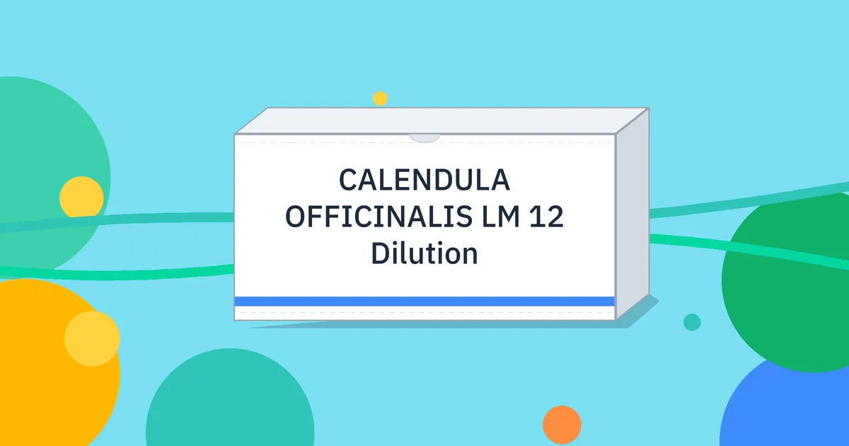 Symbolbild: Packung mit der Aufschrift CALENDULA OFFICINALIS LM 12 Dilution (PZN 09650254) – Verfügbarkeit und Bezug in Apotheken in Frankfurt am Main