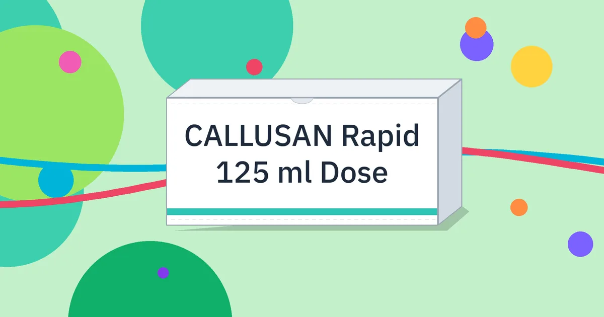 Symbolbild: Packung mit der Aufschrift CALLUSAN Rapid 125 ml Dose (PZN 12400147) – Verfügbarkeit und Bezug in Apotheken in Frankfurt am Main