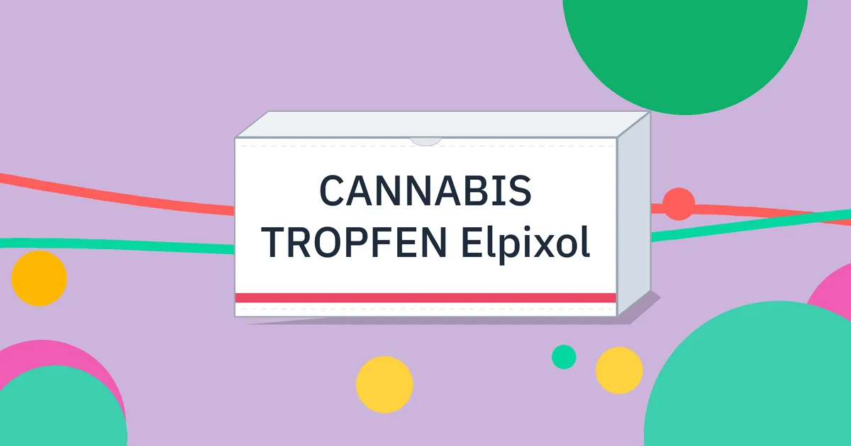 Symbolbild: Packung mit der Aufschrift CANNABIS TROPFEN Elpixol (PZN 16612550) – Verfügbarkeit und Bezug in Apotheken in Frankfurt am Main