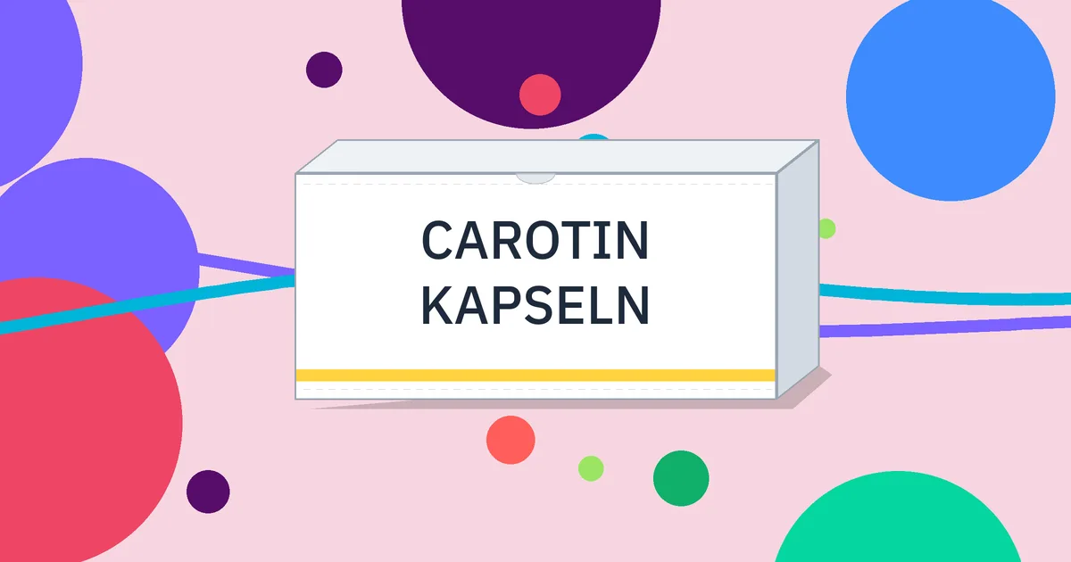 Symbolbild: Packung mit der Aufschrift CAROTIN KAPSELN (PZN 04073970) – Verfügbarkeit und Bezug in Apotheken in Frankfurt am Main