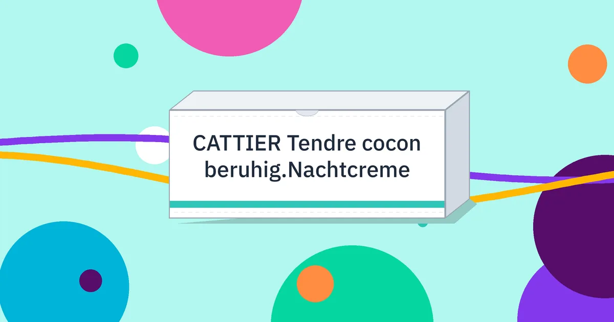 Symbolbild: Packung mit der Aufschrift CATTIER Tendre cocon beruhig.Nachtcreme (PZN 12450872) – Verfügbarkeit und Bezug in Apotheken in Frankfurt am Main