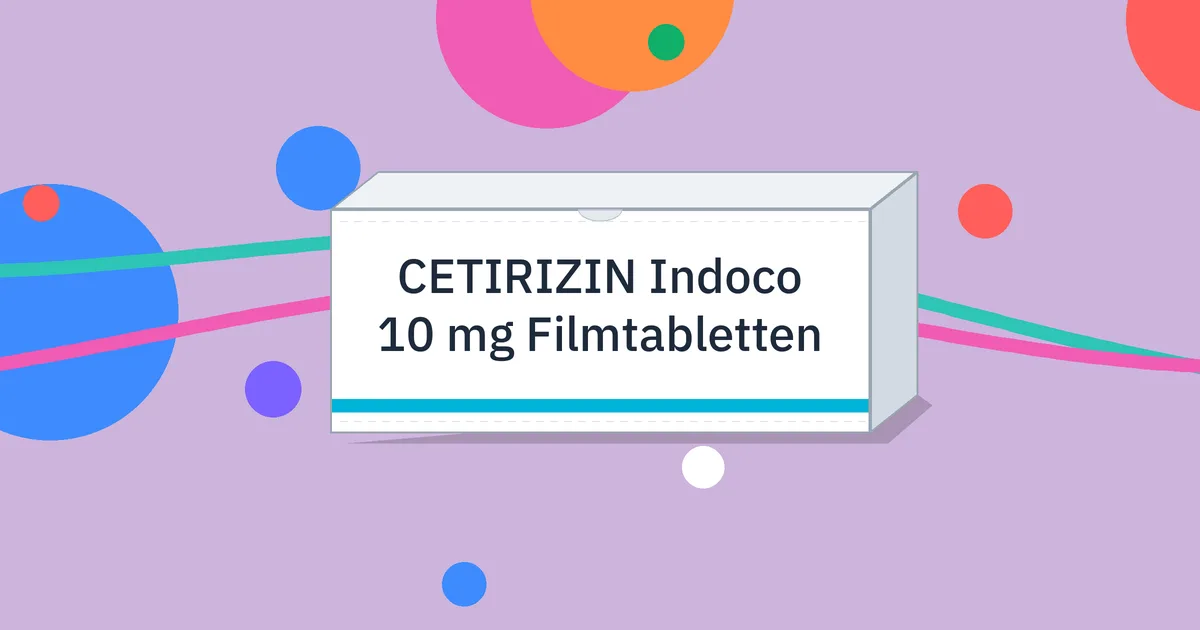 Symbolbild: Packung mit der Aufschrift CETIRIZIN Indoco 10 mg Filmtabletten (PZN 18725092) – Verfügbarkeit und Bezug in Apotheken in Frankfurt am Main