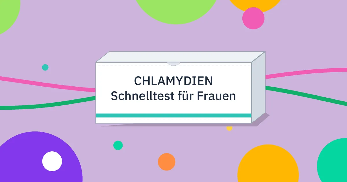 Symbolbild: Packung mit der Aufschrift CHLAMYDIEN Schnelltest für Frauen (PZN 20201798) – Verfügbarkeit und Bezug in Apotheken in Frankfurt am Main