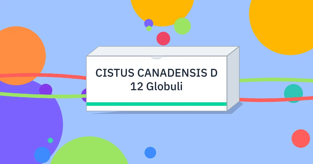 Symbolbild: Packung mit der Aufschrift CISTUS CANADENSIS D 12 Globuli (PZN 00545797) – Verfügbarkeit und Bezug in Apotheken in Frankfurt am Main