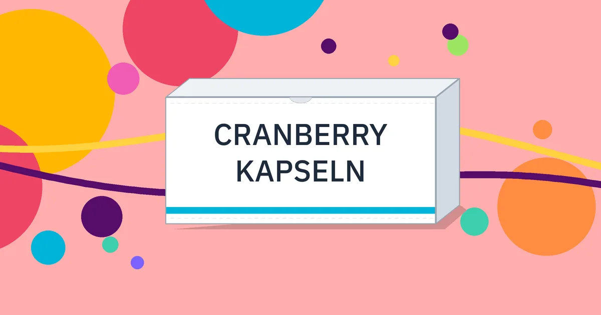 Symbolbild: Packung mit der Aufschrift CRANBERRY KAPSELN (PZN 18665415) – Verfügbarkeit und Bezug in Apotheken in Frankfurt am Main
