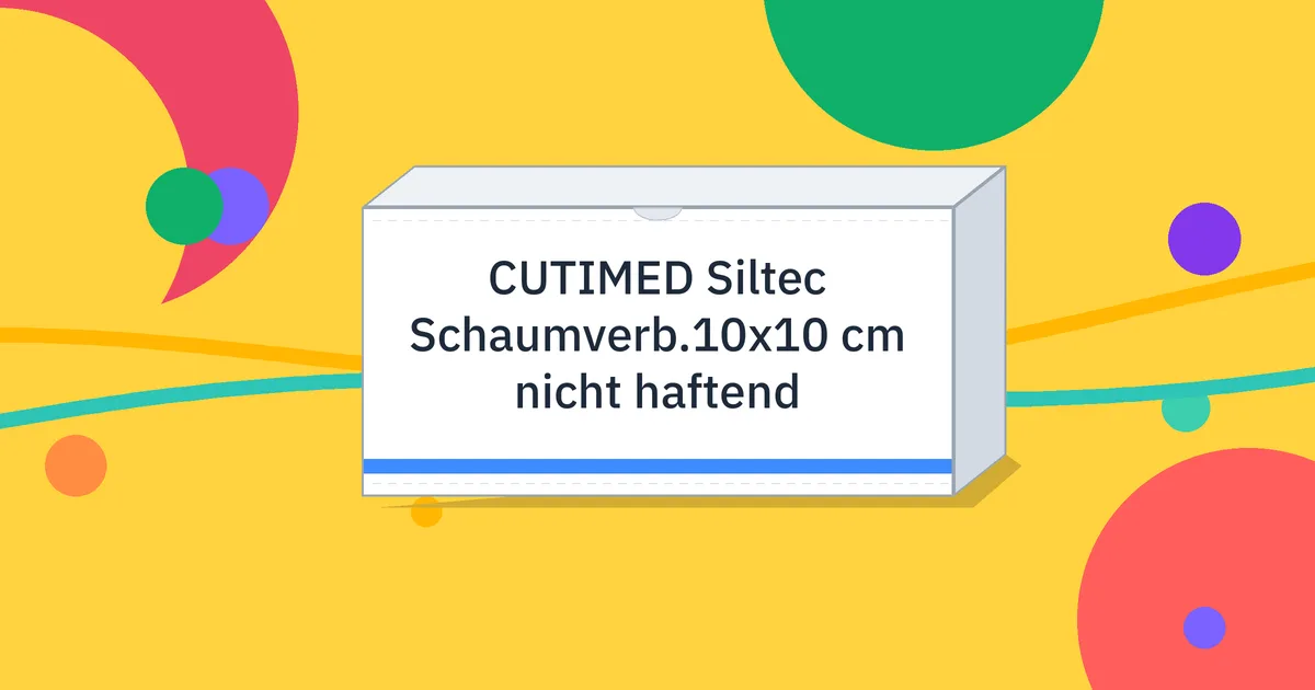 Symbolbild: Packung mit der Aufschrift CUTIMED Siltec Schaumverb.10x10 cm nicht haftend (PZN 19787161) – Verfügbarkeit und Bezug in Apotheken in Frankfurt am Main