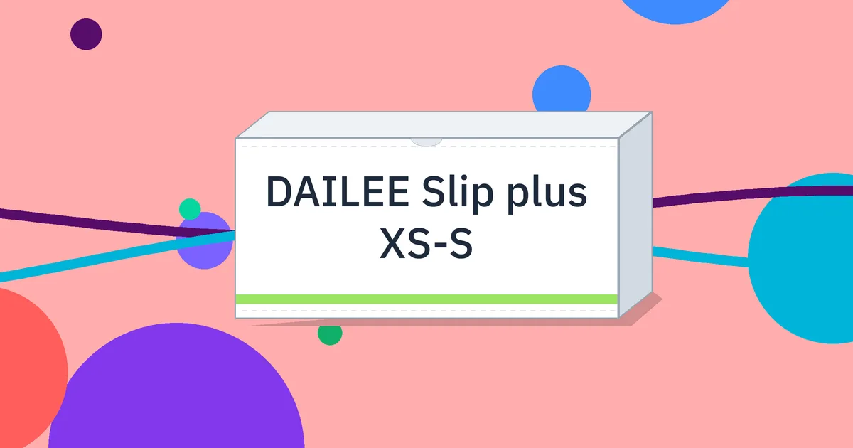 Symbolbild: Packung mit der Aufschrift DAILEE Slip plus XS-S (PZN 12901665) – Verfügbarkeit und Bezug in Apotheken in Frankfurt am Main