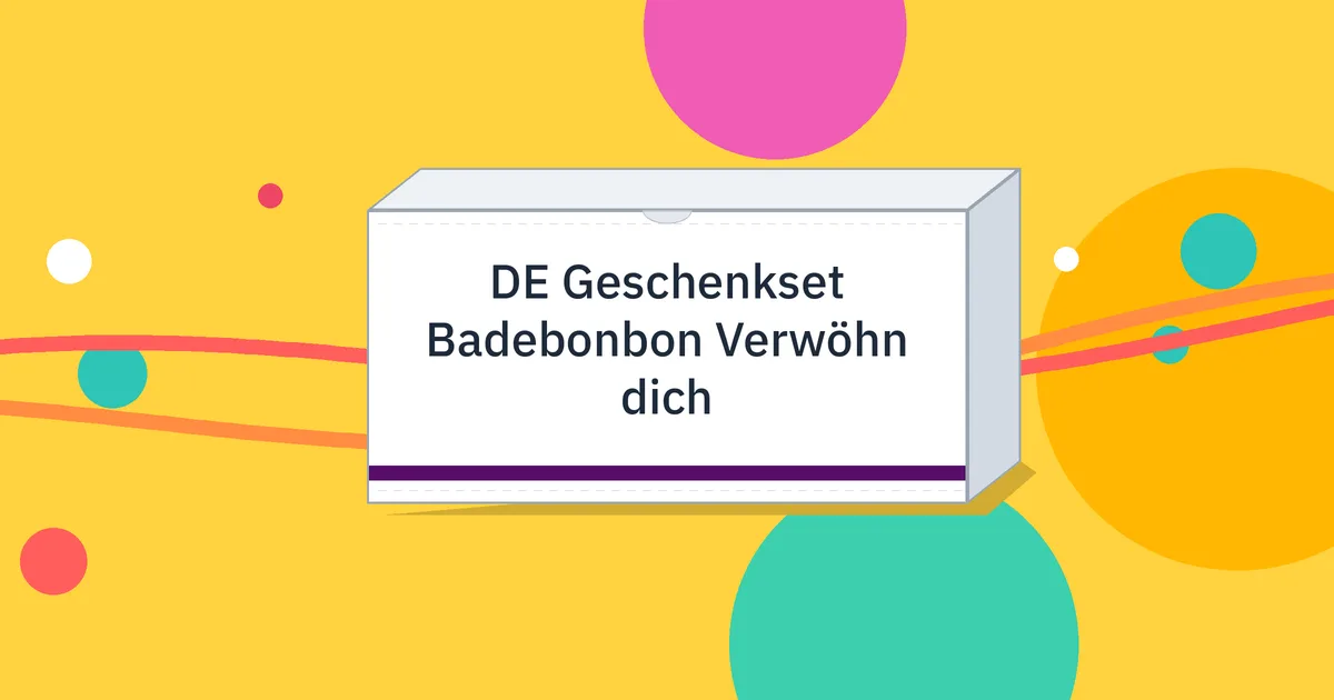 Symbolbild: Packung mit der Aufschrift DE Geschenkset Badebonbon Verwöhn dich (PZN 18134818) – Verfügbarkeit und Bezug in Apotheken in Frankfurt am Main