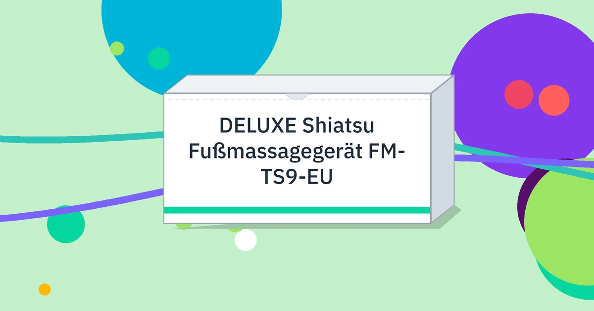 Symbolbild: Packung mit der Aufschrift DELUXE Shiatsu Fußmassagegerät FM-TS9-EU (PZN 09917728) – Verfügbarkeit und Bezug in Apotheken in Frankfurt am Main
