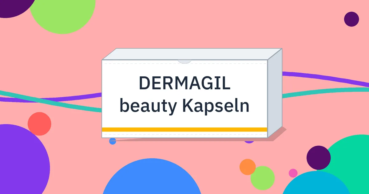 Symbolbild: Packung mit der Aufschrift DERMAGIL beauty Kapseln (PZN 19173105) – Verfügbarkeit und Bezug in Apotheken in Frankfurt am Main