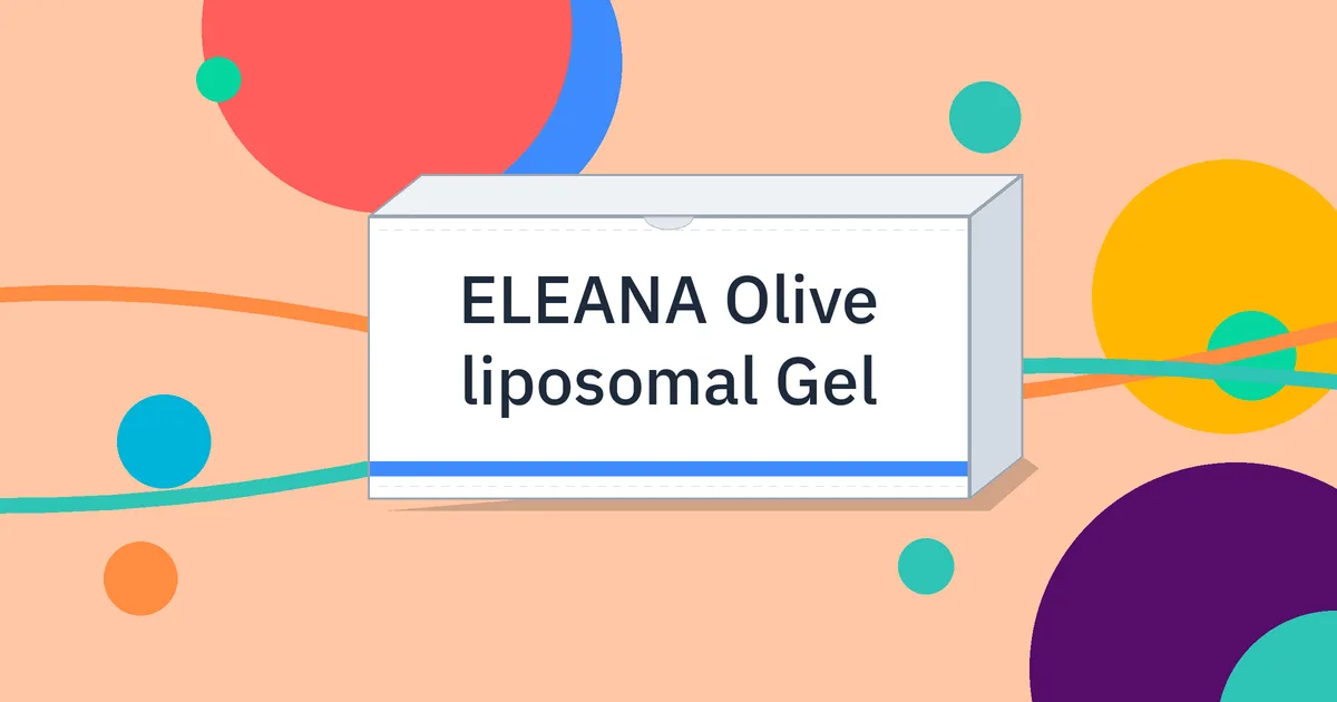 Symbolbild: Packung mit der Aufschrift ELEANA Olive liposomal Gel (PZN 01811953) – Verfügbarkeit und Bezug in Apotheken in Frankfurt am Main