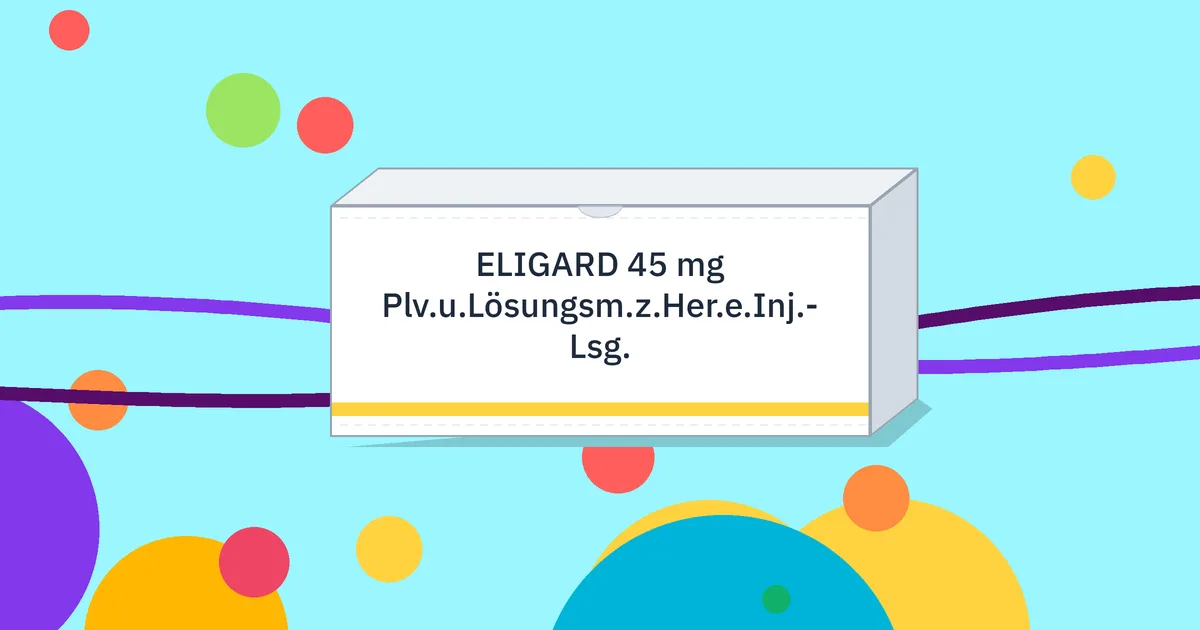 Symbolbild: Packung mit der Aufschrift ELIGARD 45 mg Plv.u.Lösungsm.z.Her.e.Inj.-Lsg. (PZN 17669049) – Verfügbarkeit und Bezug in Apotheken in Frankfurt am Main