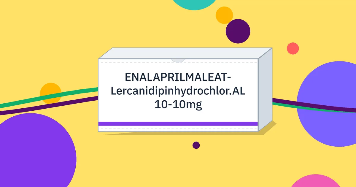 Symbolbild: Packung mit der Aufschrift ENALAPRILMALEAT-Lercanidipinhydrochlor.AL 10-10mg (PZN 13581027) – Verfügbarkeit und Bezug in Apotheken in Frankfurt am Main