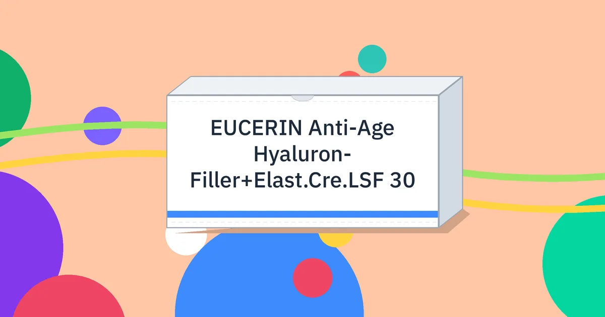 Symbolbild: Packung mit der Aufschrift EUCERIN Anti-Age Hyaluron-Filler+Elast.Cre.LSF 30 (PZN 16154610) – Verfügbarkeit und Bezug in Apotheken in Frankfurt am Main