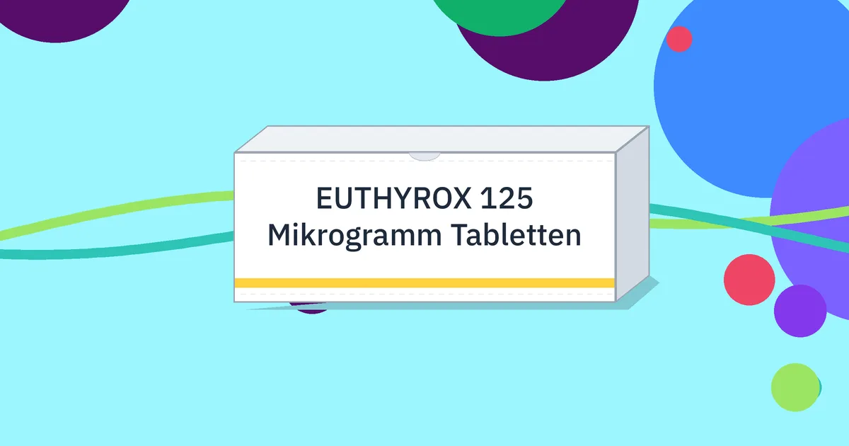 Symbolbild: Packung mit der Aufschrift EUTHYROX 125 Mikrogramm Tabletten (PZN 02754766) – Verfügbarkeit und Bezug in Apotheken in Frankfurt am Main