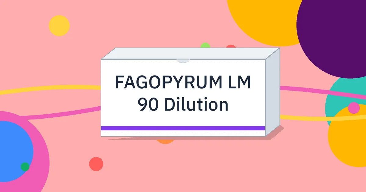Symbolbild: Packung mit der Aufschrift FAGOPYRUM LM 90 Dilution (PZN 13486760) – Verfügbarkeit und Bezug in Apotheken in Frankfurt am Main