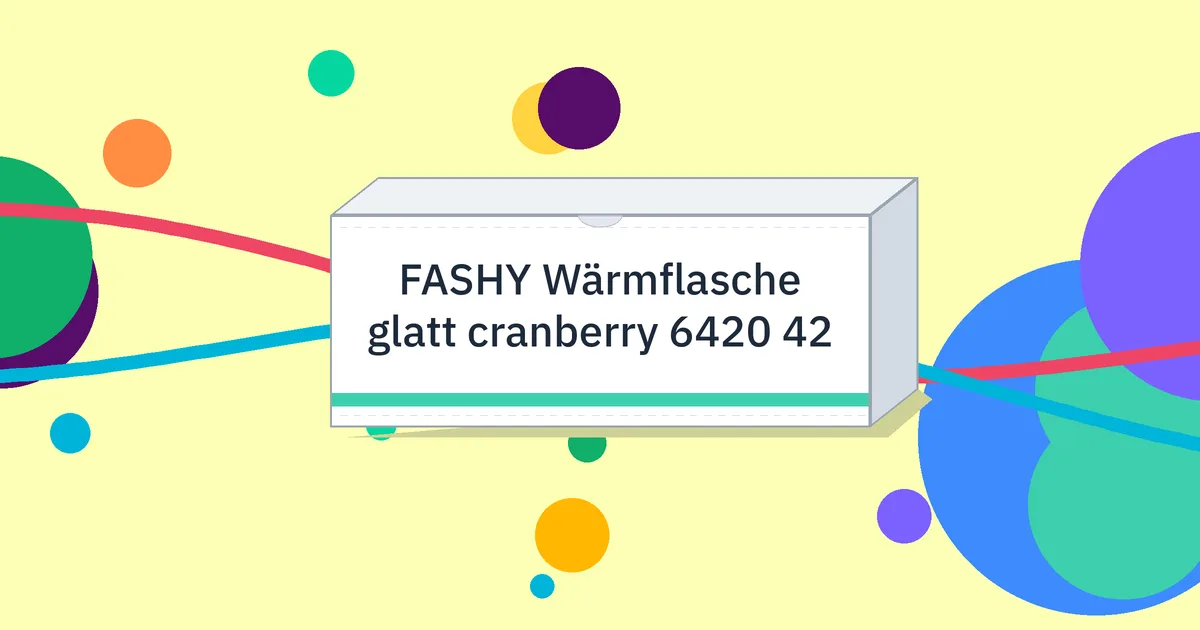 Symbolbild: Packung mit der Aufschrift FASHY Wärmflasche glatt cranberry 6420 42 (PZN 11131047) – Verfügbarkeit und Bezug in Apotheken in Frankfurt am Main