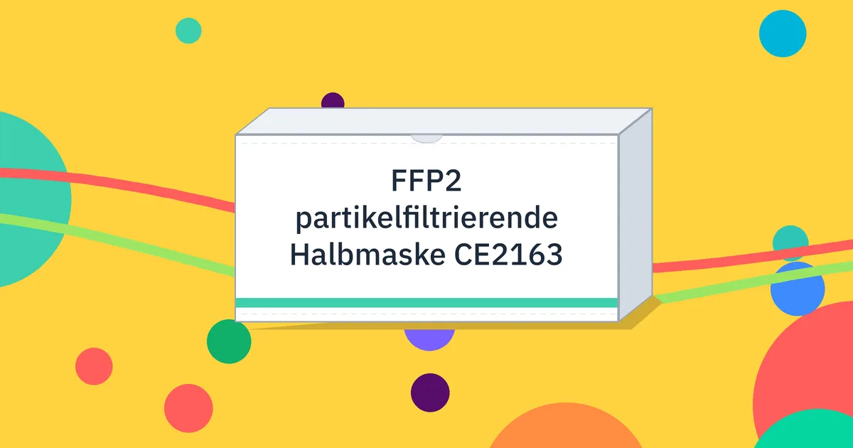 Symbolbild: Packung mit der Aufschrift FFP2 partikelfiltrierende Halbmaske CE2163 (PZN 17241802) – Verfügbarkeit und Bezug in Apotheken in Frankfurt am Main