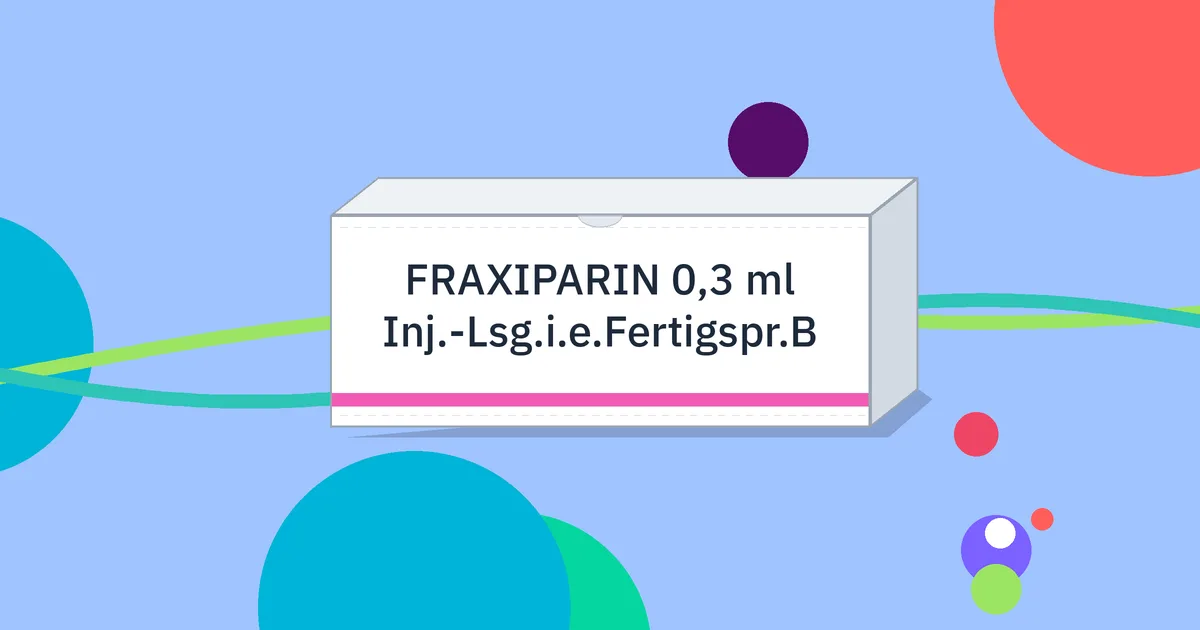 Symbolbild: Packung mit der Aufschrift FRAXIPARIN 0,3 ml Inj.-Lsg.i.e.Fertigspr.B (PZN 04306150) – Verfügbarkeit und Bezug in Apotheken in Frankfurt am Main