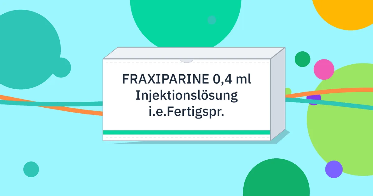 Symbolbild: Packung mit der Aufschrift FRAXIPARINE 0,4 ml Injektionslösung i.e.Fertigspr. (PZN 11068248) – Verfügbarkeit und Bezug in Apotheken in Frankfurt am Main