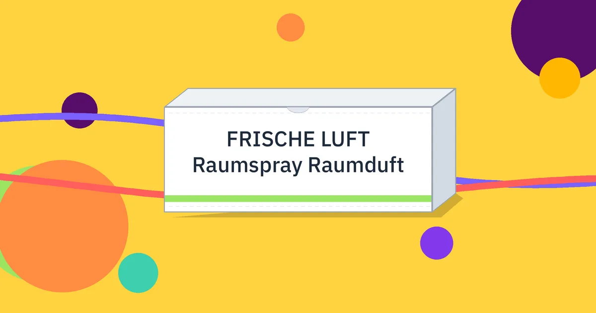 Symbolbild: Packung mit der Aufschrift FRISCHE LUFT Raumspray Raumduft (PZN 20031907) – Verfügbarkeit und Bezug in Apotheken in Frankfurt am Main