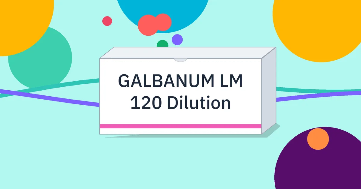 Symbolbild: Packung mit der Aufschrift GALBANUM LM 120 Dilution (PZN 13495606) – Verfügbarkeit und Bezug in Apotheken in Frankfurt am Main