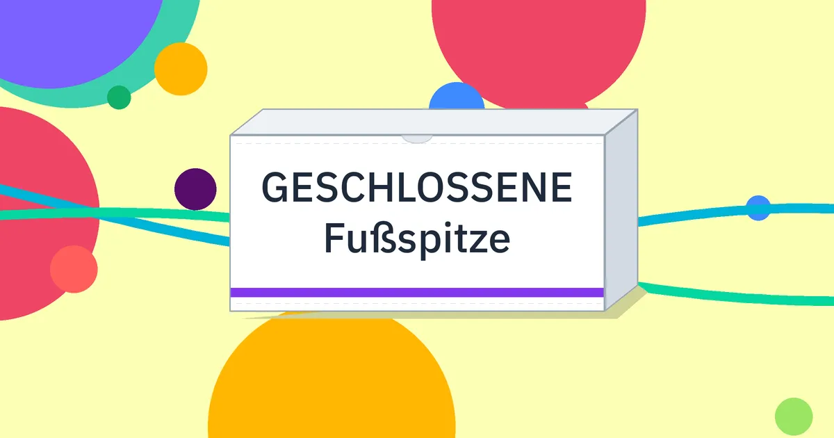 Symbolbild: Packung mit der Aufschrift GESCHLOSSENE Fußspitze (PZN 20318715) – Verfügbarkeit und Bezug in Apotheken in Frankfurt am Main