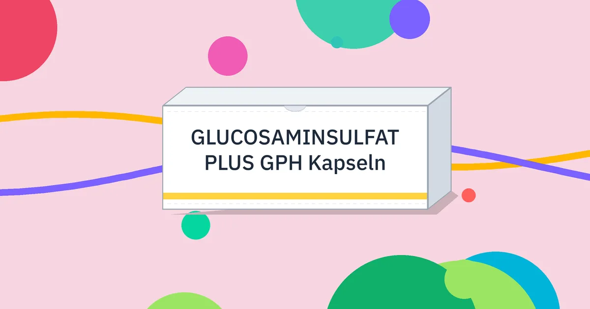 Symbolbild: Packung mit der Aufschrift GLUCOSAMINSULFAT PLUS GPH Kapseln (PZN 09749202) – Verfügbarkeit und Bezug in Apotheken in Frankfurt am Main