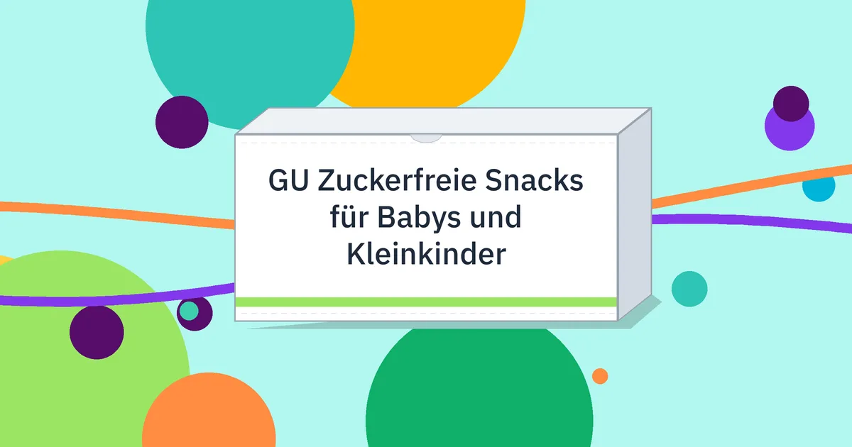 Symbolbild: Packung mit der Aufschrift GU Zuckerfreie Snacks für Babys und Kleinkinder (PZN 17963903) – Verfügbarkeit und Bezug in Apotheken in Frankfurt am Main