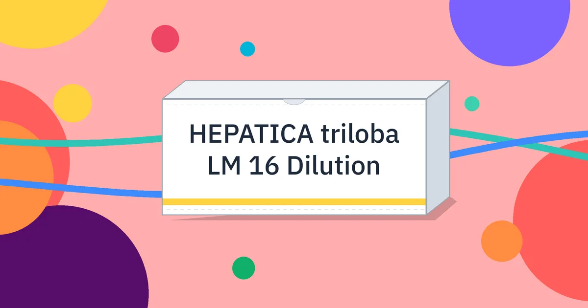 Symbolbild: Packung mit der Aufschrift HEPATICA triloba LM 16 Dilution (PZN 13552155) – Verfügbarkeit und Bezug in Apotheken in Frankfurt am Main