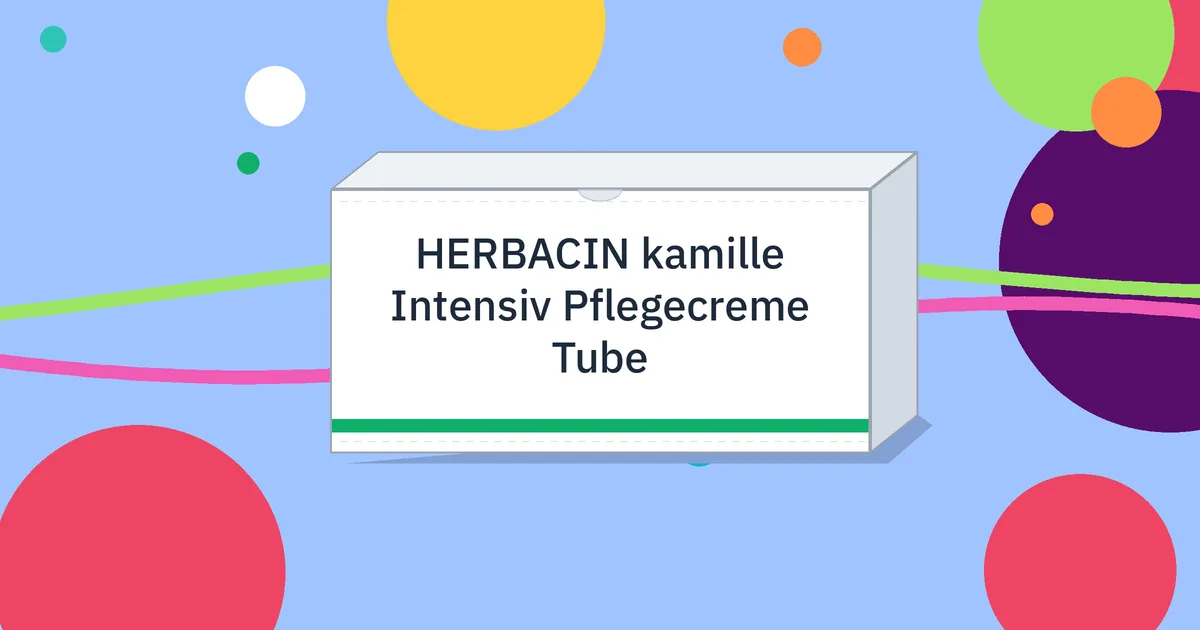 Symbolbild: Packung mit der Aufschrift HERBACIN kamille Intensiv Pflegecreme Tube (PZN 10345237) – Verfügbarkeit und Bezug in Apotheken in Frankfurt am Main