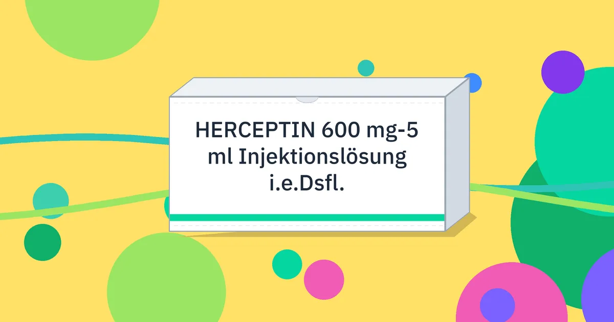 Symbolbild: Packung mit der Aufschrift HERCEPTIN 600 mg-5 ml Injektionslösung i.e.Dsfl. (PZN 17545614) – Verfügbarkeit und Bezug in Apotheken in Frankfurt am Main