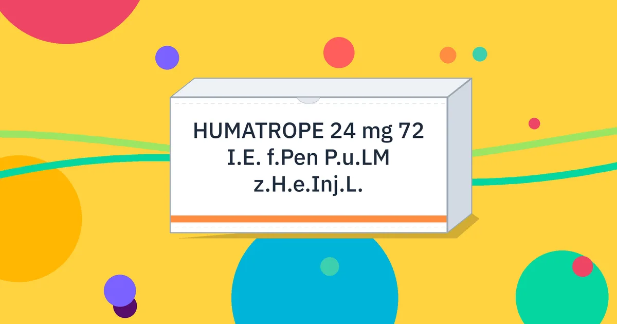 Symbolbild: Packung mit der Aufschrift HUMATROPE 24 mg 72 I.E. f.Pen P.u.LM z.H.e.Inj.L. (PZN 09895493) – Verfügbarkeit und Bezug in Apotheken in Frankfurt am Main