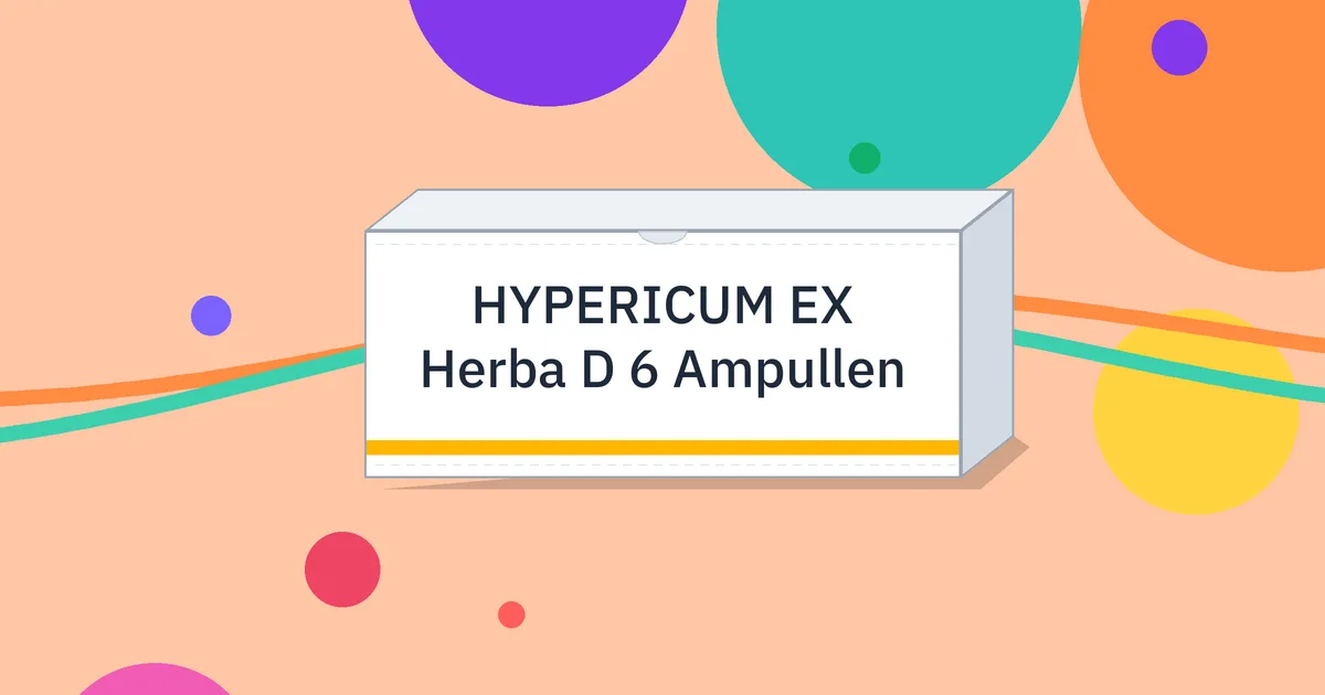 Symbolbild: Packung mit der Aufschrift HYPERICUM EX Herba D 6 Ampullen (PZN 02879290) – Verfügbarkeit und Bezug in Apotheken in Frankfurt am Main