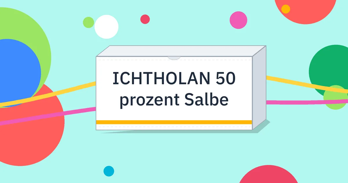 Symbolbild: Packung mit der Aufschrift ICHTHOLAN 50 prozent Salbe (PZN 11172572) – Verfügbarkeit und Bezug in Apotheken in Frankfurt am Main