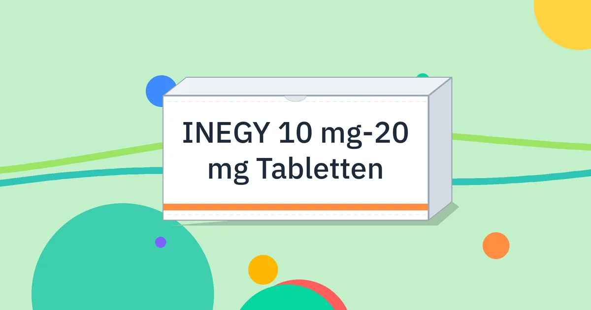 Symbolbild: Packung mit der Aufschrift INEGY 10 mg-20 mg Tabletten (PZN 16036632) – Verfügbarkeit und Bezug in Apotheken in Frankfurt am Main