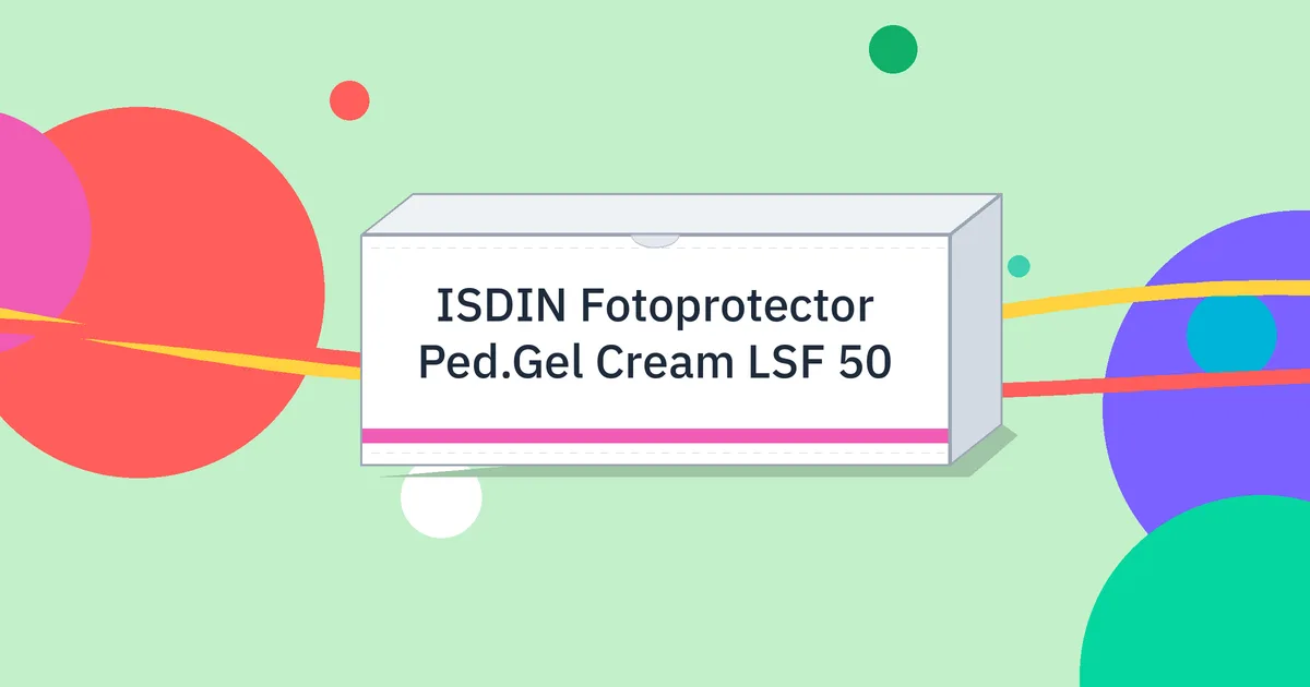 Symbolbild: Packung mit der Aufschrift ISDIN Fotoprotector Ped.Gel Cream LSF 50 (PZN 18130861) – Verfügbarkeit und Bezug in Apotheken in Frankfurt am Main