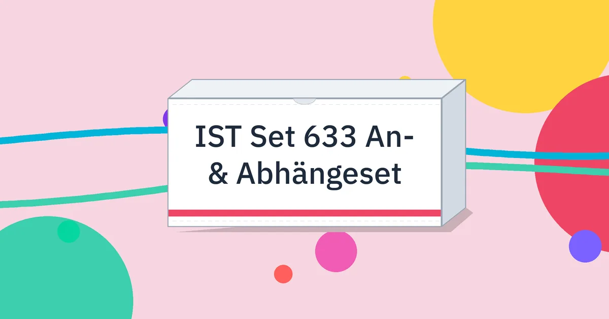 Symbolbild: Packung mit der Aufschrift IST Set 633 An- & Abhängeset (PZN 13512285) – Verfügbarkeit und Bezug in Apotheken in Frankfurt am Main