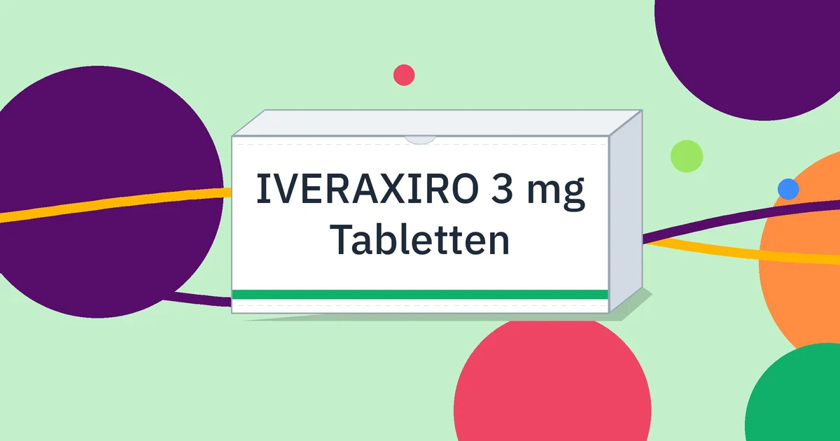 Symbolbild: Packung mit der Aufschrift IVERAXIRO 3 mg Tabletten (PZN 17969254) – Verfügbarkeit und Bezug in Apotheken in Frankfurt am Main